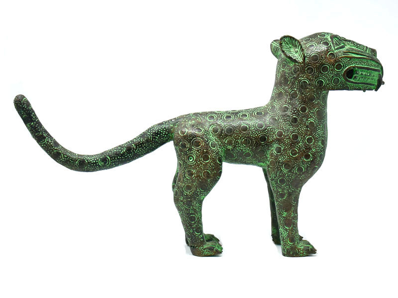 Large Benin Bronze Leopard 02 — Luangisa African Gallery