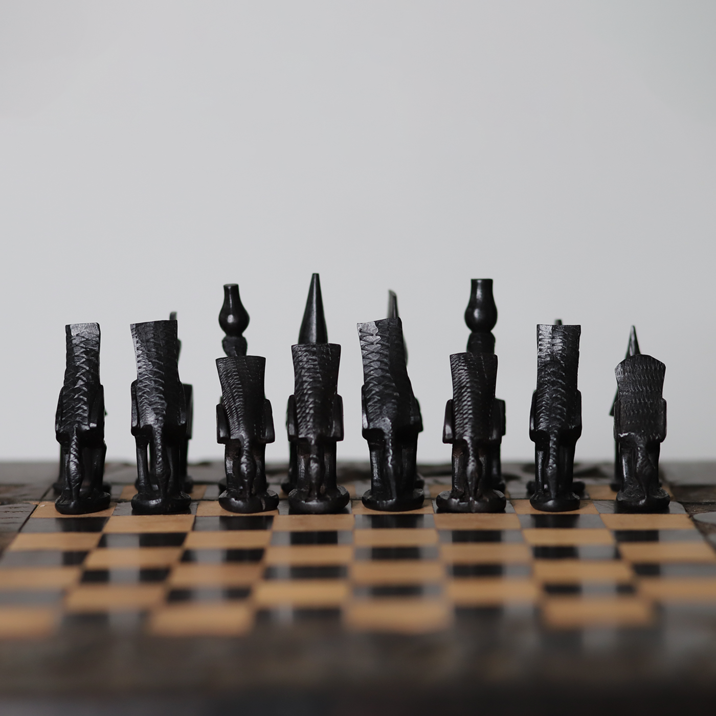 Bird Chess Set Pieces | Design 2 — Luangisa African Gallery