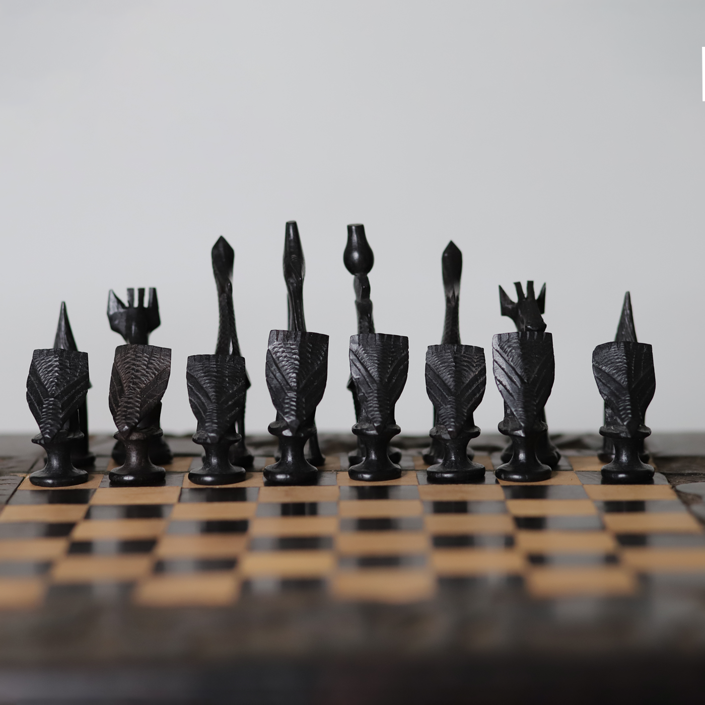 Bird Chess Set Pieces | Design 1 — Luangisa African Gallery