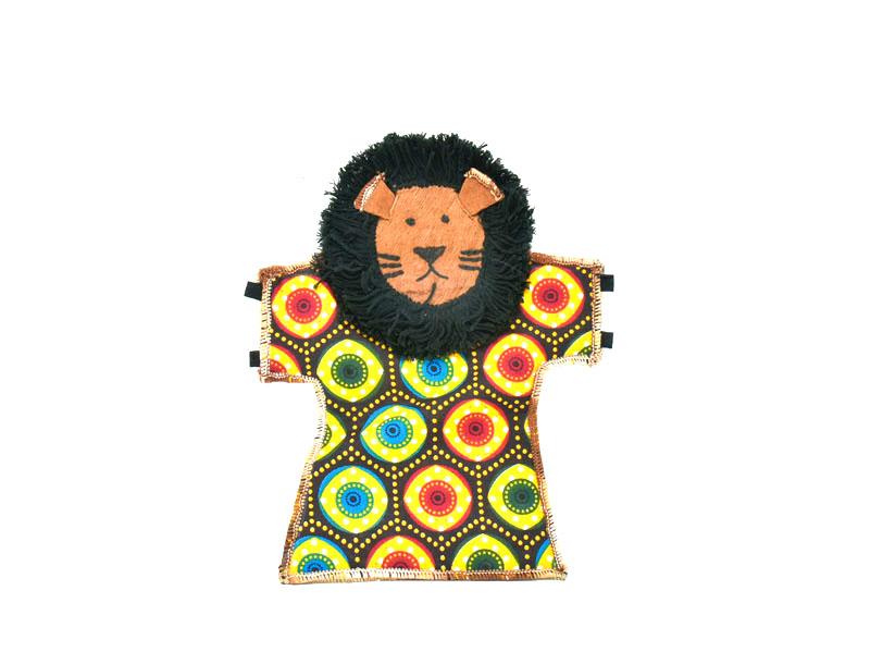 Kanga Lion Hand Puppet | Handmade in Tanzania — Luangisa African Gallery